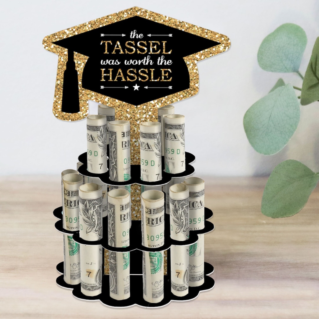 Tassel Worth the Hassle - Gold - DIY Graduation Party Money Holder Gift ...