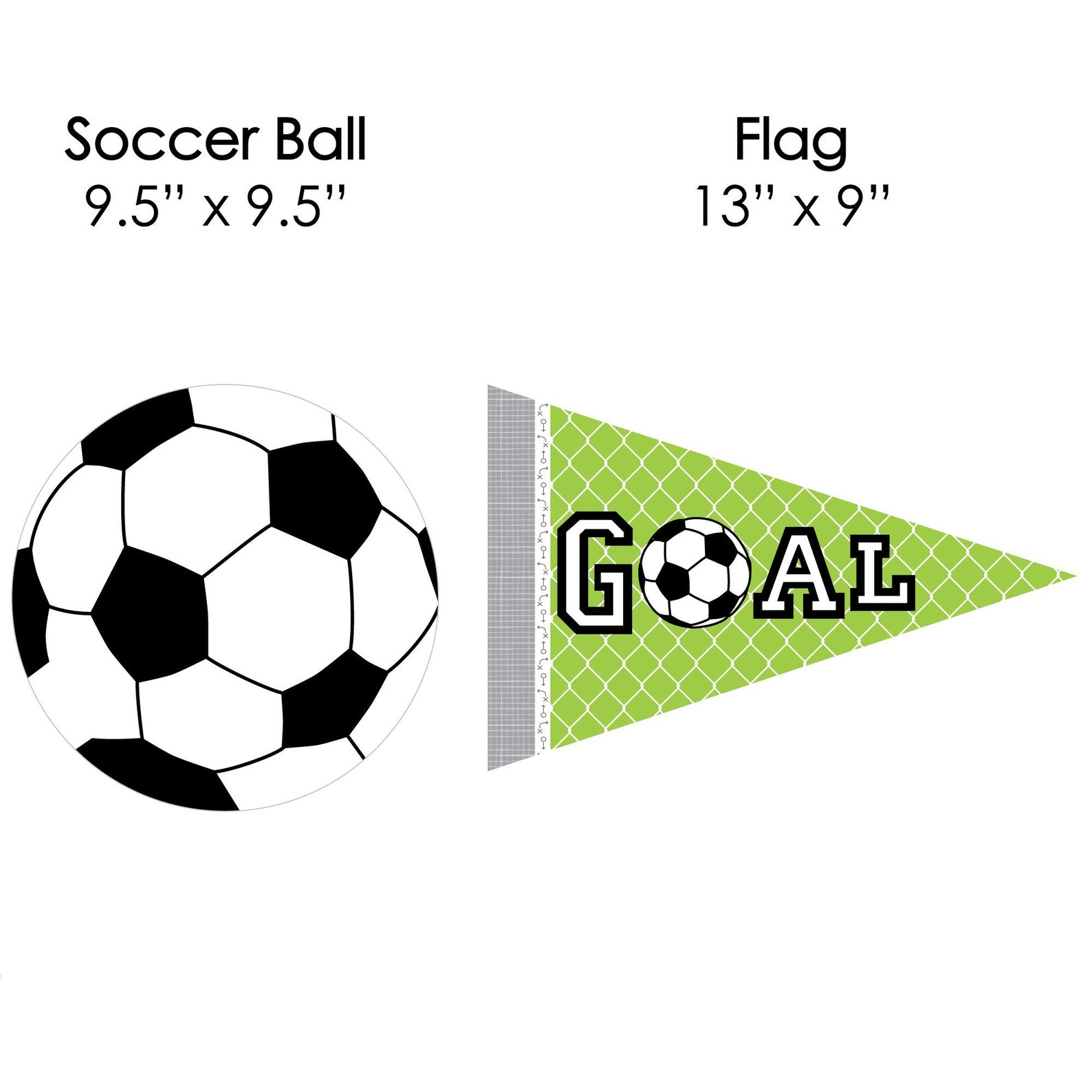 Goaaal Soccer Lawn Decorations Outdoor Baby Shower or - Etsy