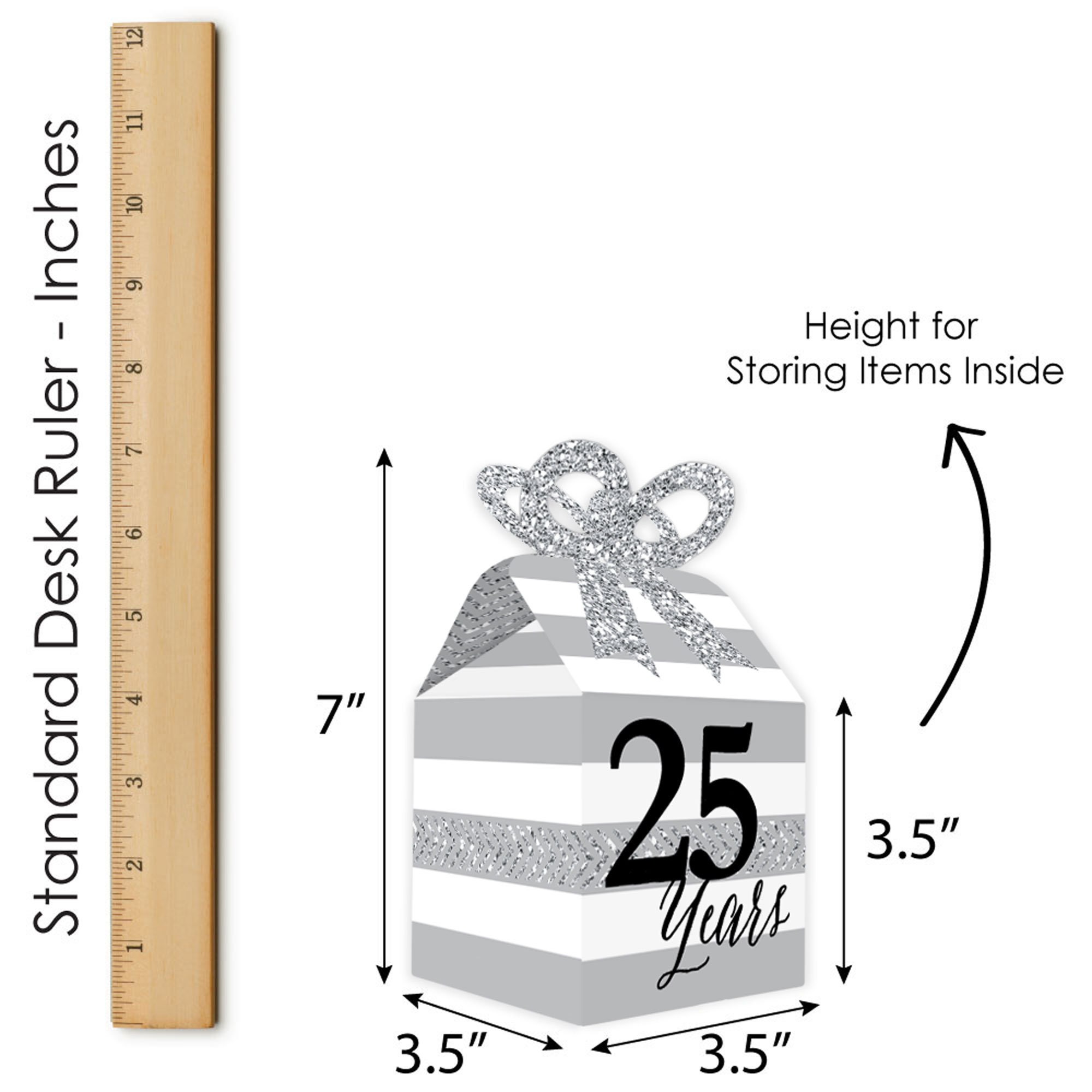 We Still Do - 25th Wedding Anniversary - Square Favor Gift Boxes ...