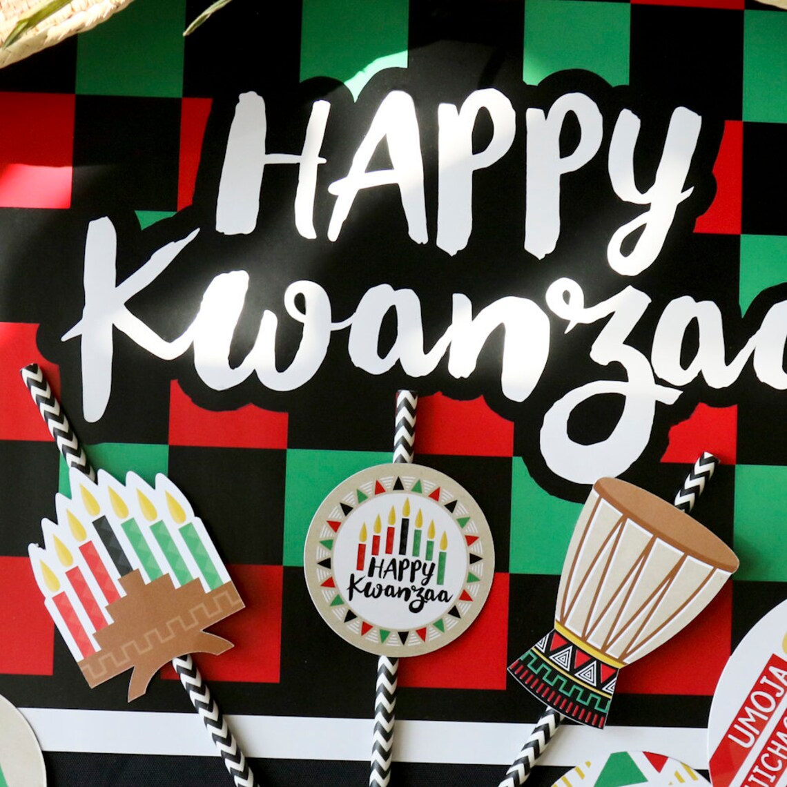 Happy Kwanzaa Diy Shaped African Heritage Holiday Party - Etsy