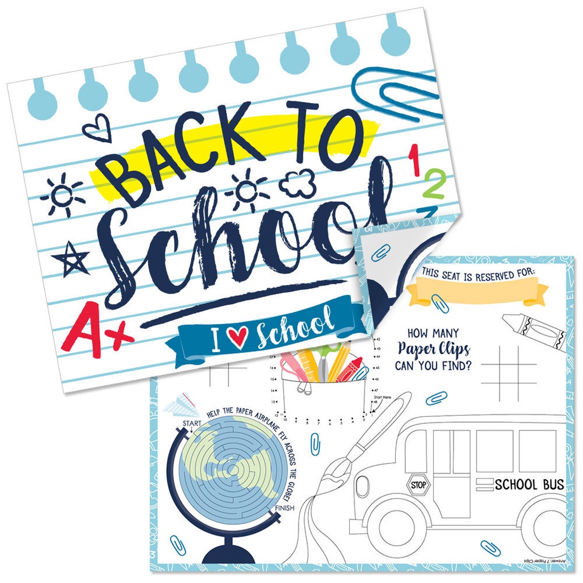 Back to School Paper First Day of School Classroom - Etsy