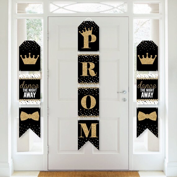 Prom - Hanging Vertical Paper Door Banners - Prom Night Party Wall ...