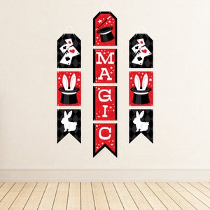 Ta-da, Magic Show - Hanging Vertical Paper Door Banners - Magical ...