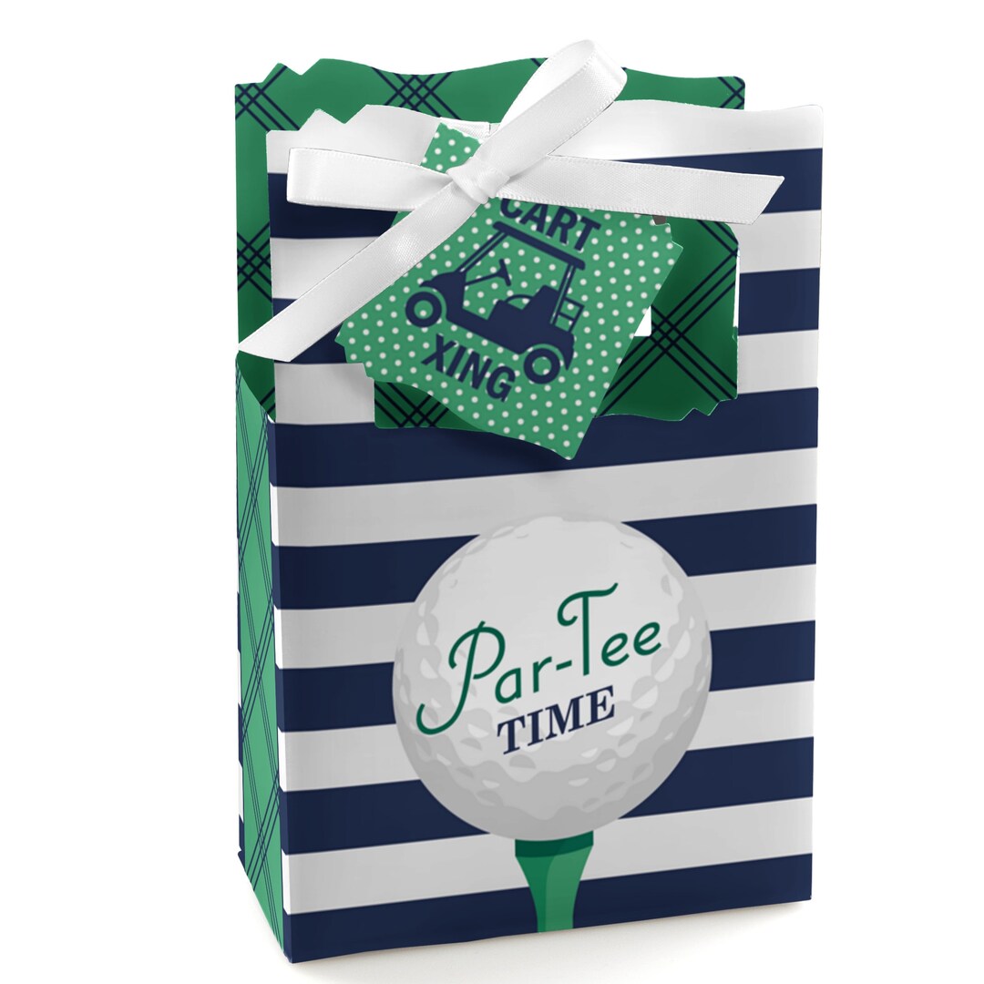 Par-tee Time - Golf - Birthday or Retirement Party Favor Boxes - Set of ...