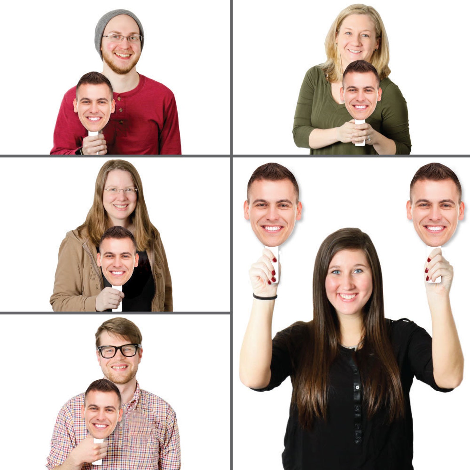 Fun Face Cutout Paddles Custom Photo Head Cut Out Photo - Etsy