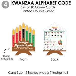 Happy Kwanzaa - 4 African Heritage Games - 10 Cards Each - Kwanzaa A-Z ...