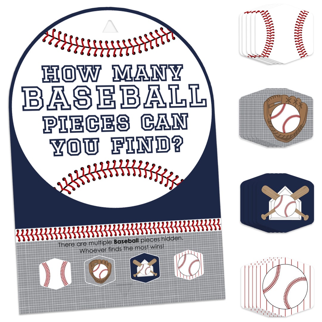 Batter up - Baseball - Baby Shower or Birthday Party Scavenger Hunt - 1 ...