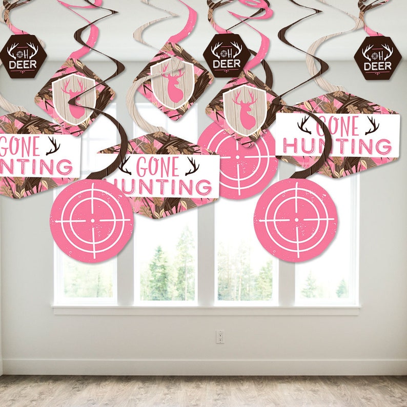 Pink Gone Hunting Deer Hunting Girl Camo Baby Shower or - Etsy