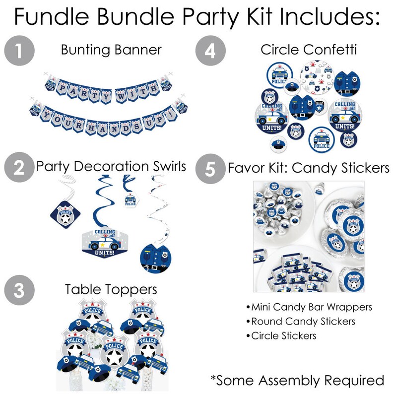 Calling All Units Police Cop Birthday Party or Baby Shower | Etsy