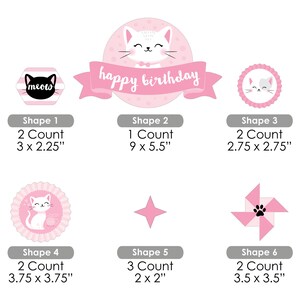 Purr-fect Kitty Cat - Kitten Meow Birthday Party Cake Decorating Kit ...