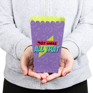 90's Throwback - 1990s Party Favor Popcorn Treat Boxes - Set of 12 - Etsy
