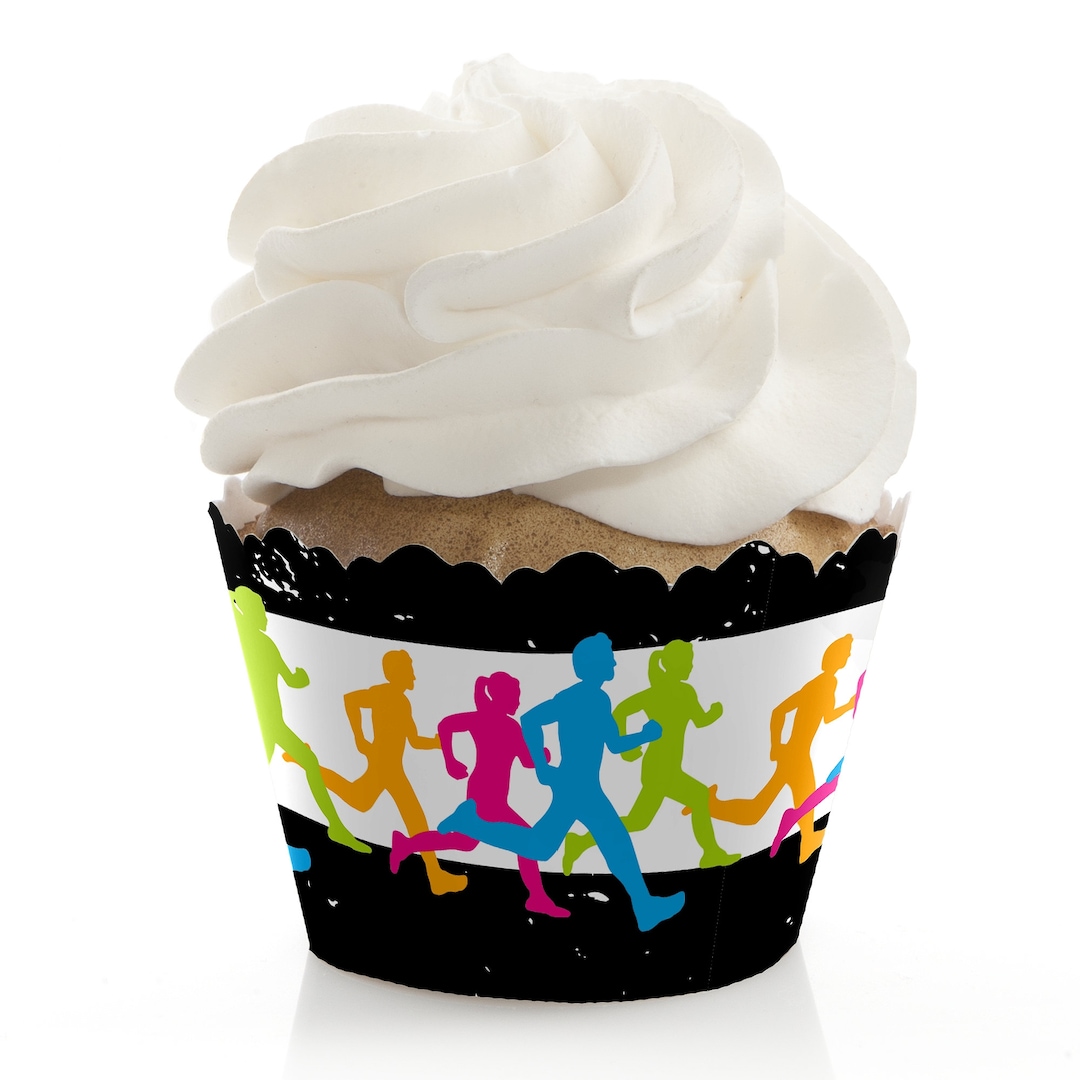 Set the Pace - Running - Cupcake Wrappers - Track Party Cupcake Wraps ...