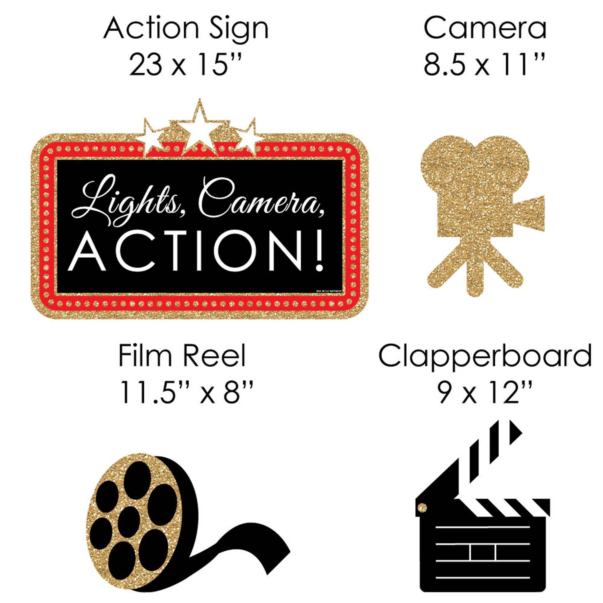 Red Carpet Hollywood Yard Sign and Outdoor Lawn Decorations | Etsy