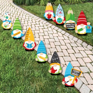 School Gnomes - Lawn Decorations - Outdoor Teacher and Classroom Yard ...