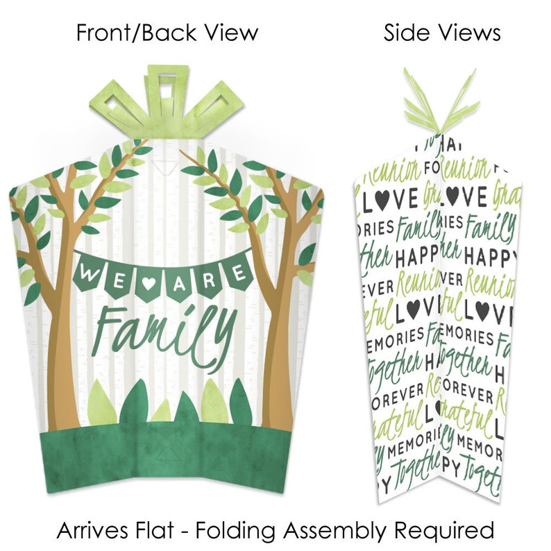 Family Tree Reunion - Table Decorations - Family Gathering Party Fold ...