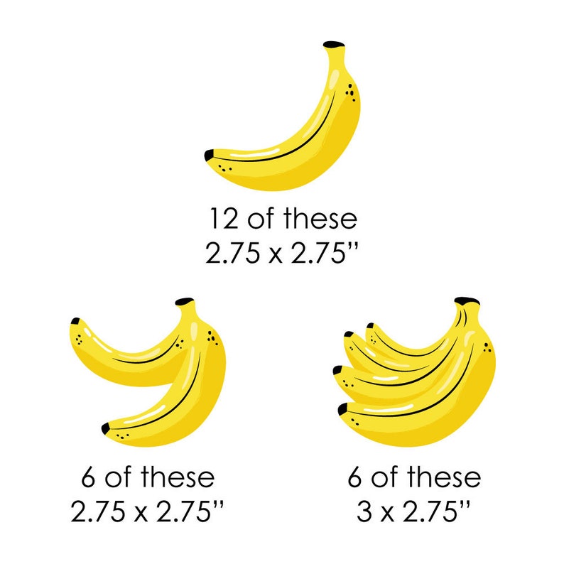 Let's Go Bananas DIY Shaped Die Cut Paper Cut Outs - Etsy