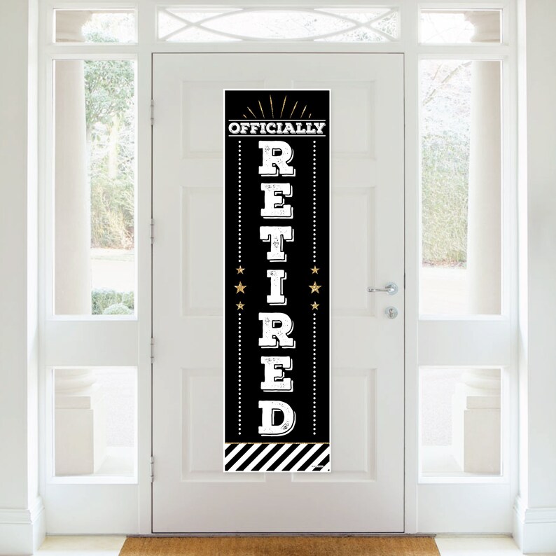 Happy Retirement Retirement Party Front Door Decoration - Etsy