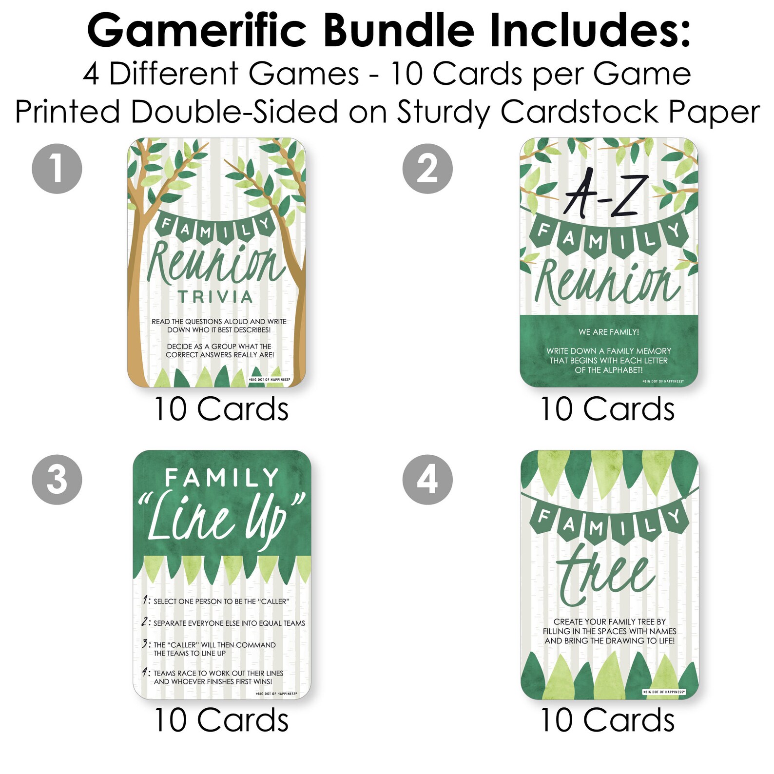 Family Tree Reunion 4 Family Gathering Party Games 10 | Etsy