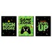 Game Zone Wall Art and Pixel Video Game Kids Room Décor 7.5 X 10 Set of ...