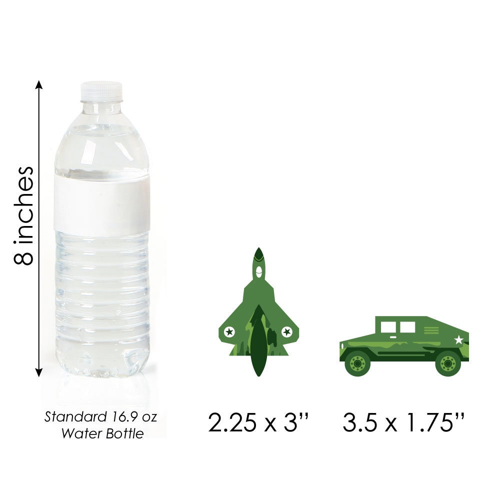 Camo Hero DIY Shaped Paper Cut Outs Army Military | Etsy