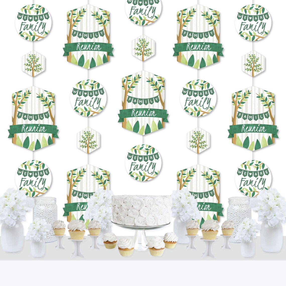 Family Tree Reunion Family Gathering Party DIY Dangler - Etsy