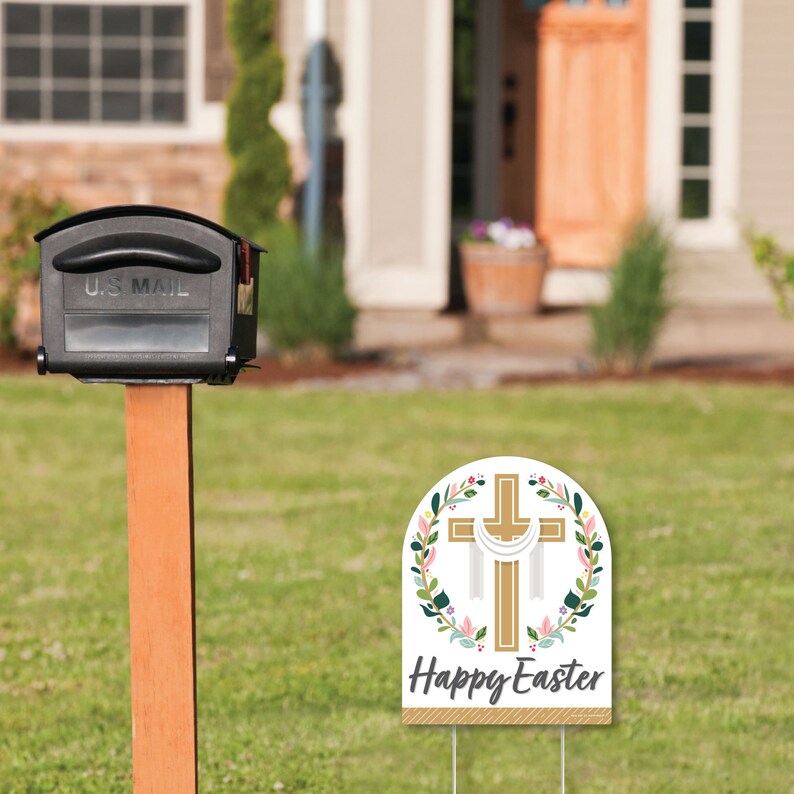 Religious Easter Outdoor Lawn Sign Christian Holiday Party - Etsy