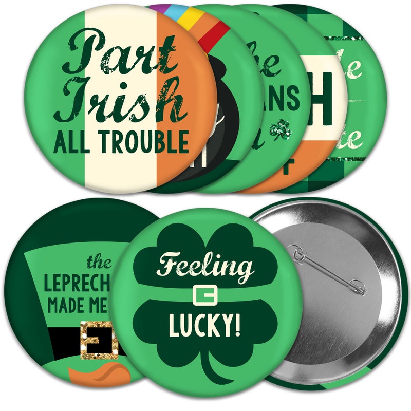 St Patricks Day Buttons - Etsy