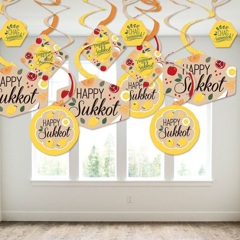 Sukkot Sukkah Jewish Holiday Hanging Decor Party - Etsy