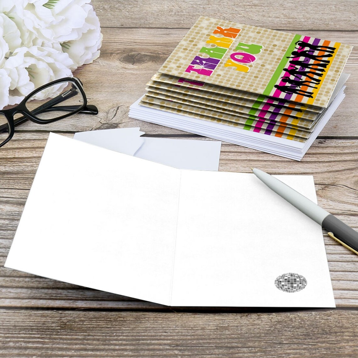 70's Disco Thank You Cards - 1970s Disco Fever Party Supplies ...