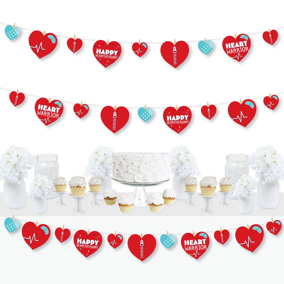 Happy Heartiversary - CHD Awareness DIY Decorations - Clothespin ...