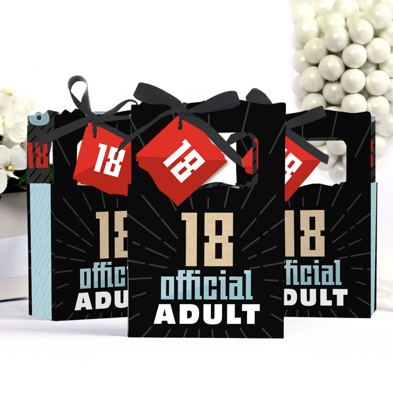 Boy 18th Birthday Eighteenth Birthday Party Favor Boxes - Etsy