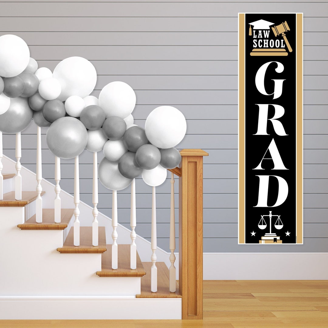 Law School Grad - Future Lawyer Graduation Party Front Door Decoration ...