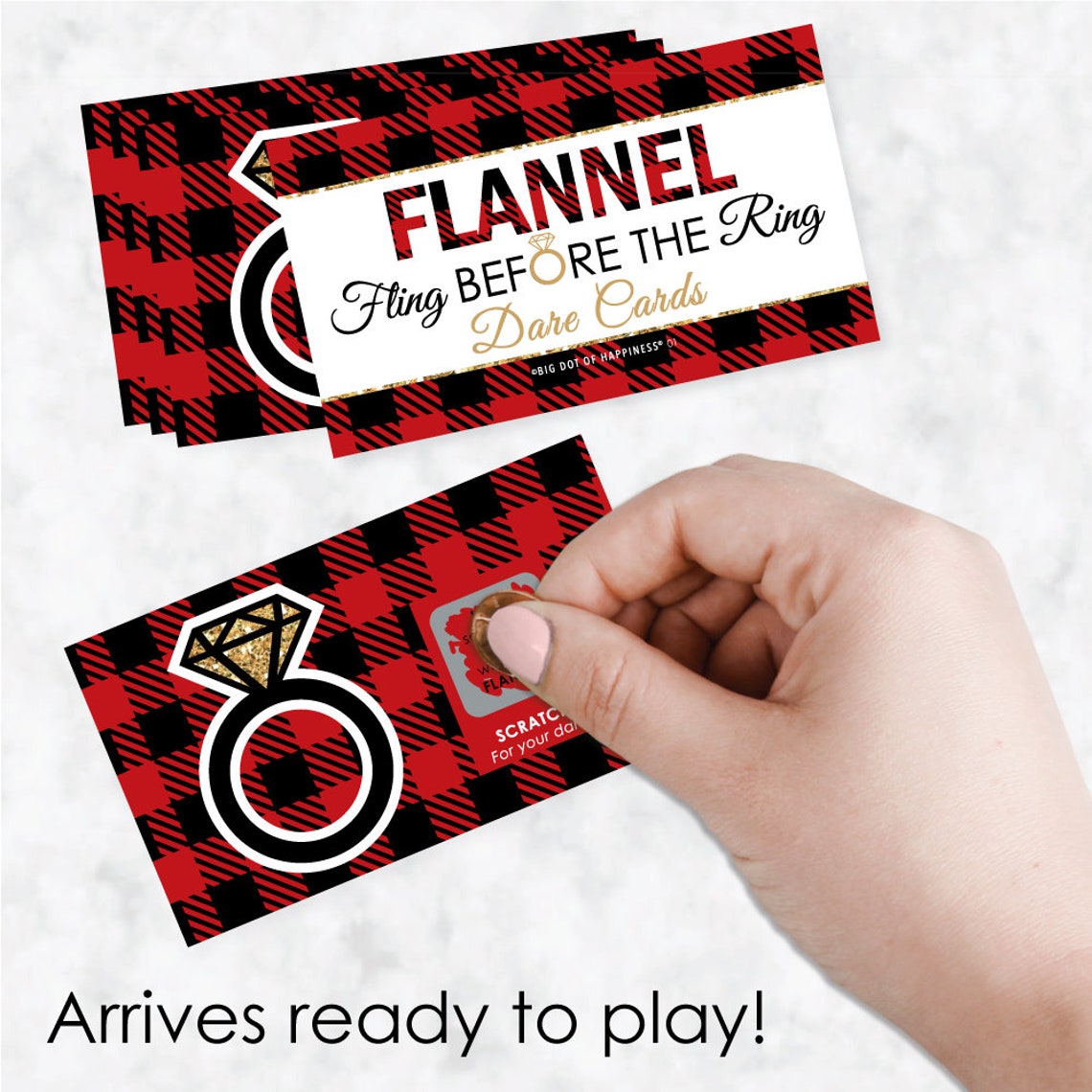 Bachelorette Party Game Flannel Fling Before the Ring | Etsy