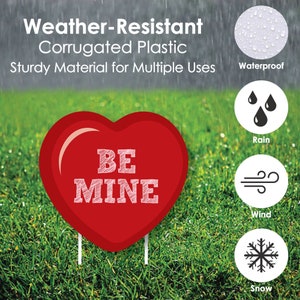 Conversation Hearts - Cupid and Heart Lawn Decorations - Outdoor ...