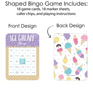 Scoop up the Fun - Ice Cream - Bingo Cards and Markers - Sprinkles ...