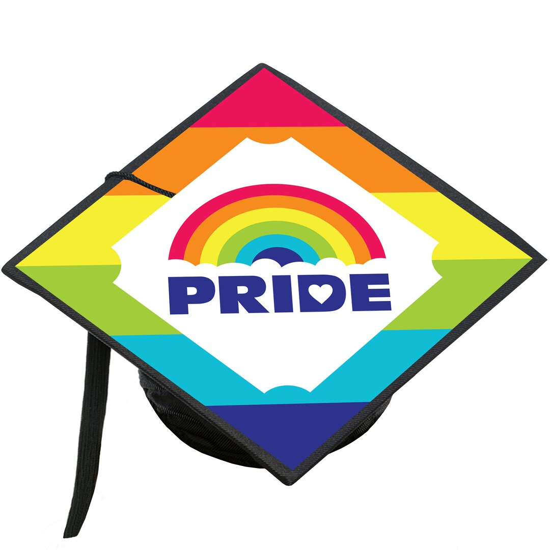 Love is Love - Pride Rainbow Graduation Cap Decorations Kit - Grad Cap ...