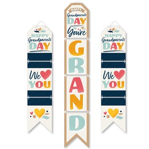Happy Grandparents Day - Hanging Vertical Paper Door Banners - Grandma ...