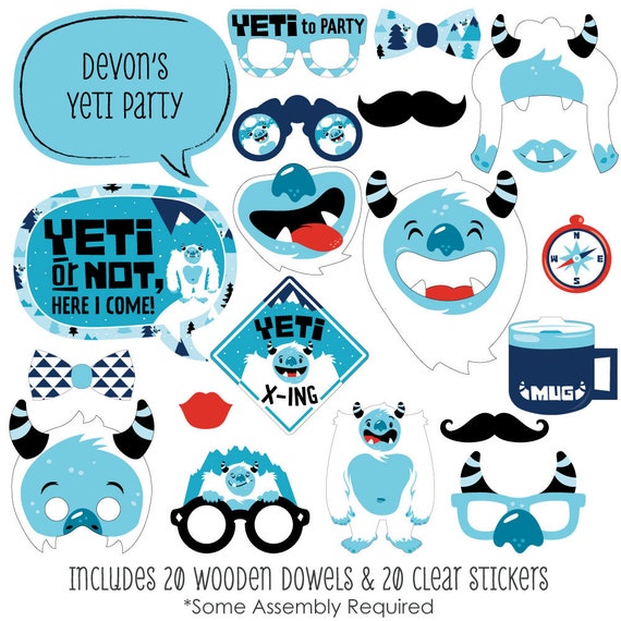 Yeti to Party - 20 Piece Abominable Snowman Party or Birthday Party ...