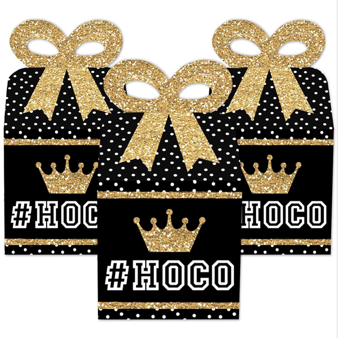 HOCO Dance Square Favor Gift Boxes Homecoming Bow Boxes - Etsy
