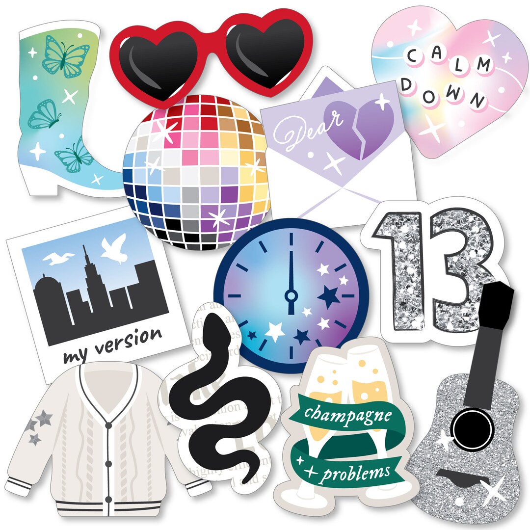 In My Party Era - DIY Shaped Celebrity Concert Party Cut-outs - 24 ...