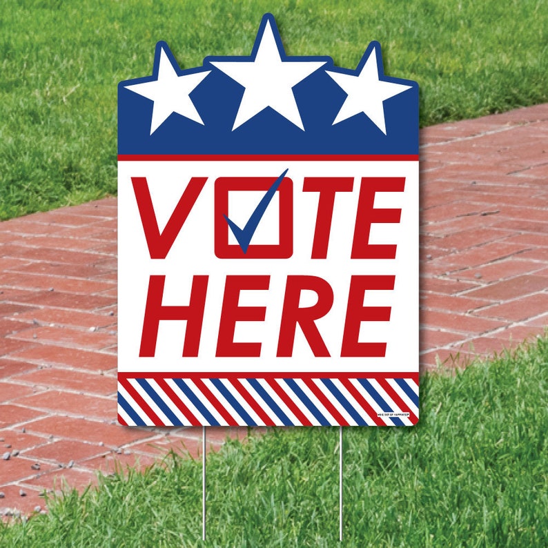 Vote Here Party Decorations Political Election Day Welcome | Etsy