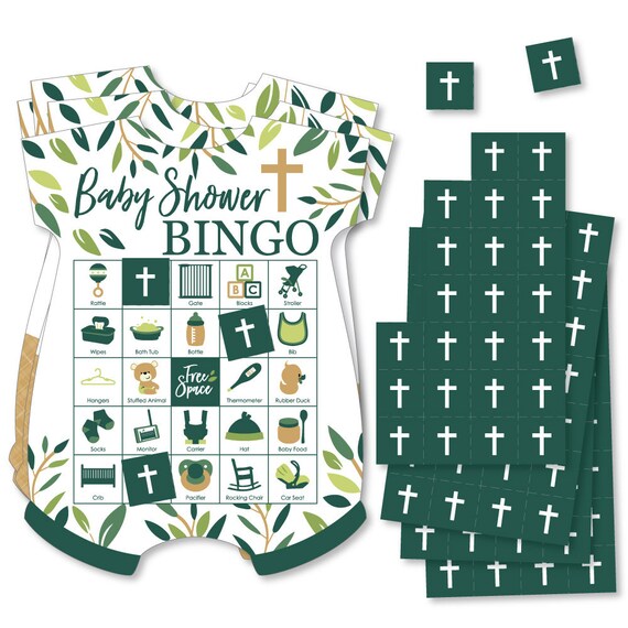 Elegant Cross - Picture Bingo Cards and Markers - Religious Party ...