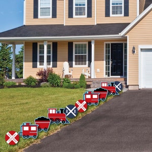 Railroad Party Crossing Decorations - Outdoor Yard Party Decorations ...