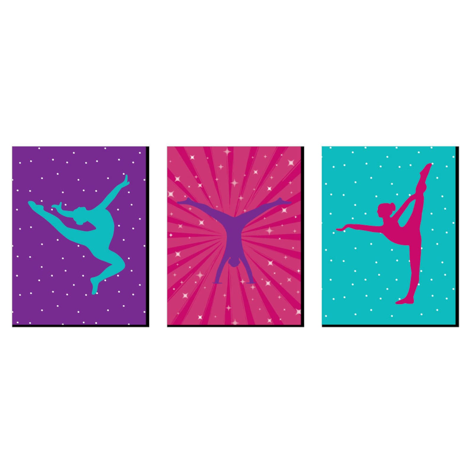 Tumble, Flip and Twirl - Gymnastics - Sports Themed Wall Art, Kids Room ...