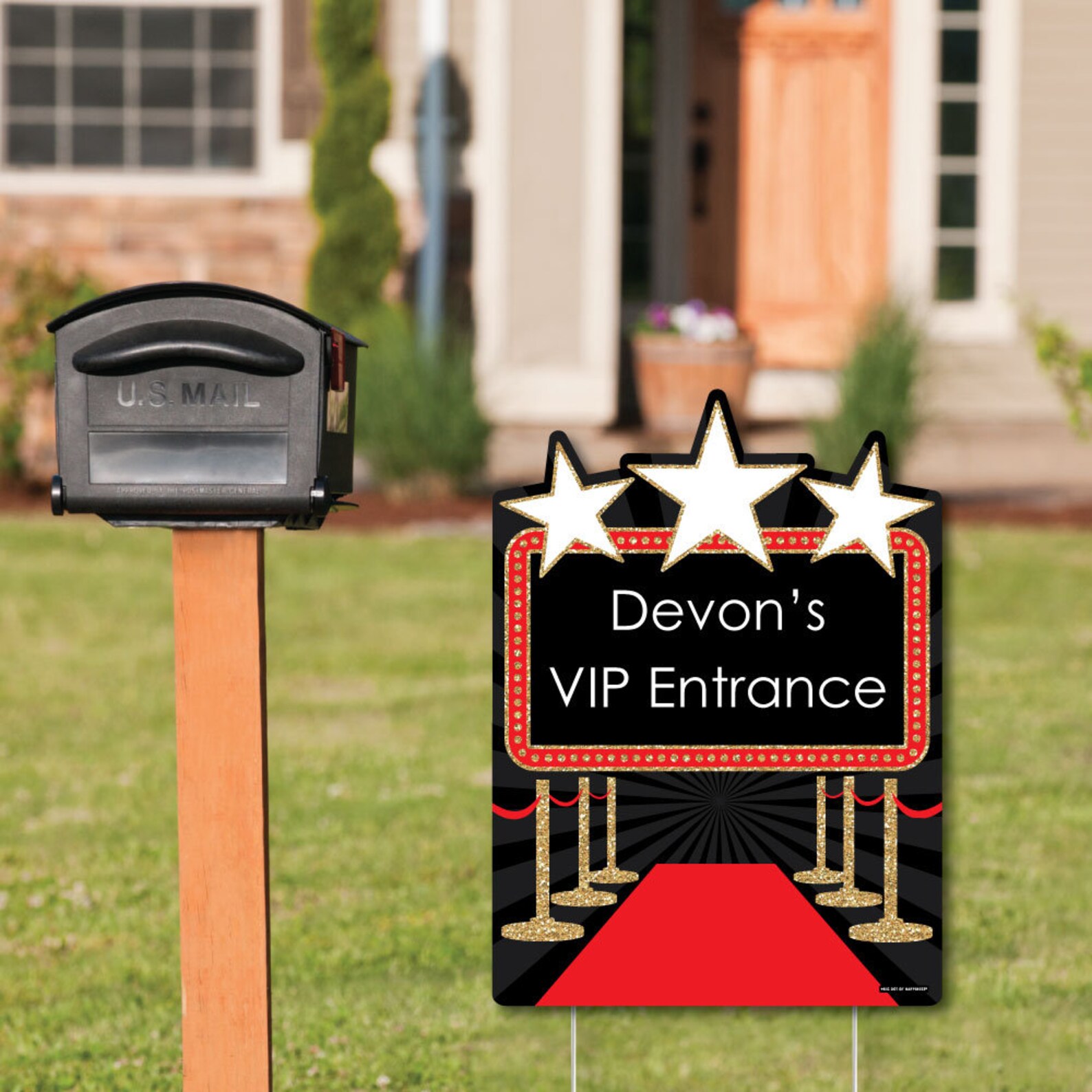 Red Carpet Hollywood Welcome Sign Movie Night Party Outdoor - Etsy