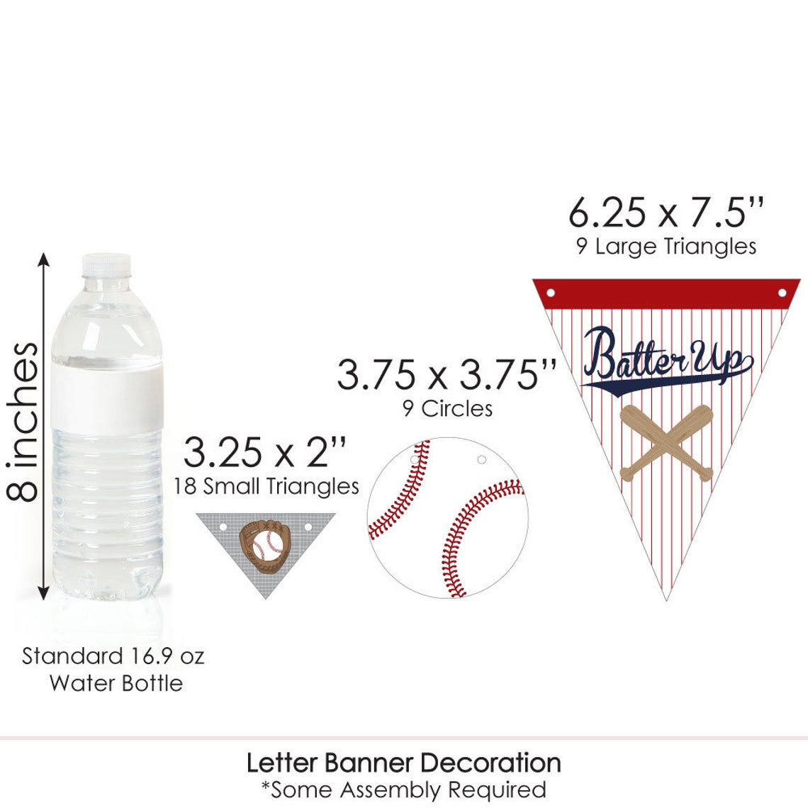 Batter up Baseball Baby Shower Letter Banner Decoration - Etsy