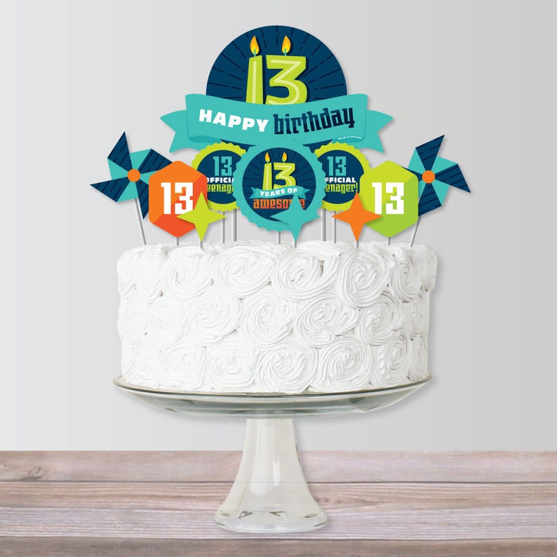 Boy 13th Birthday Official Teenager Birthday Party Cake - Etsy