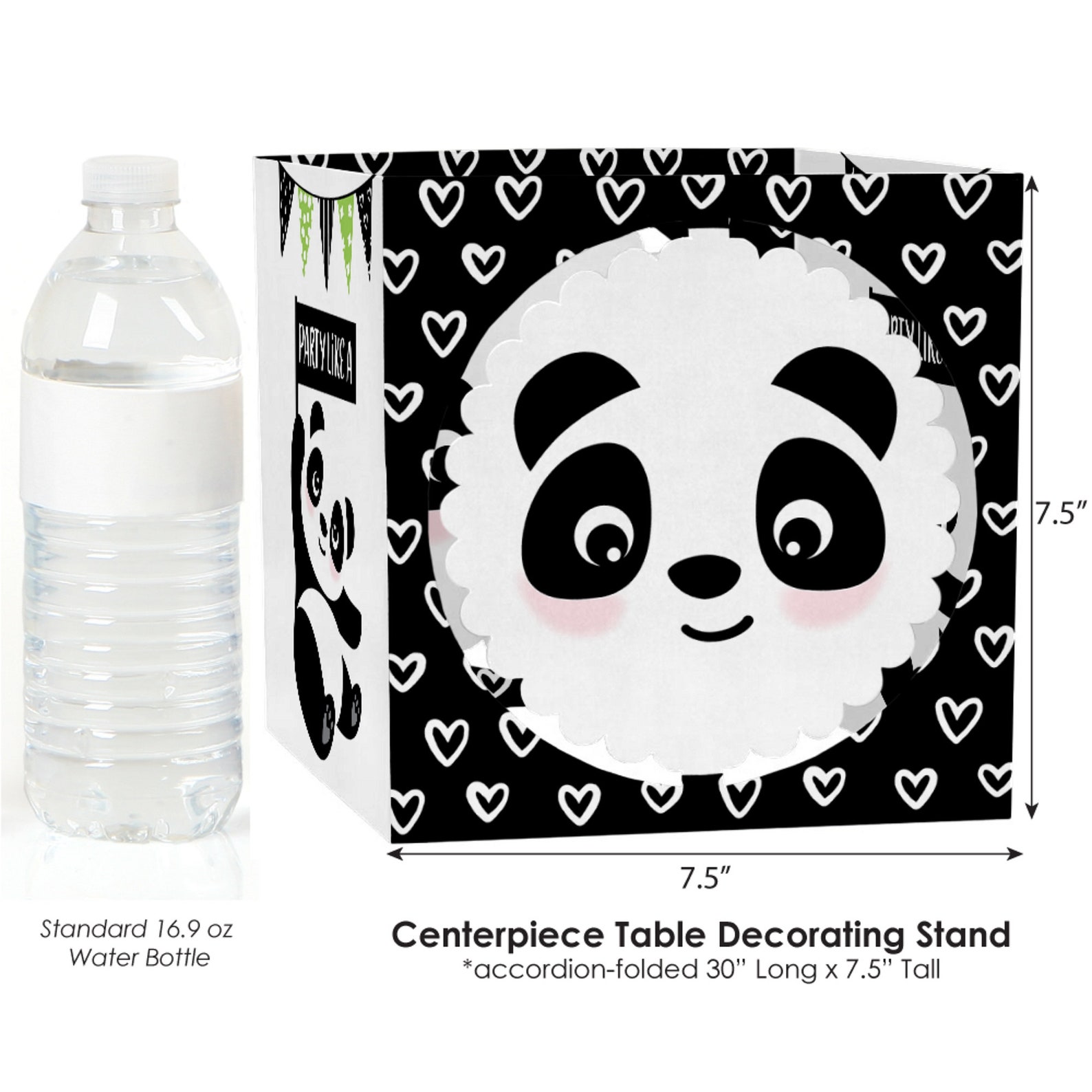 Party Like a Panda Bear Centerpiece & Table Decoration Kit | Etsy
