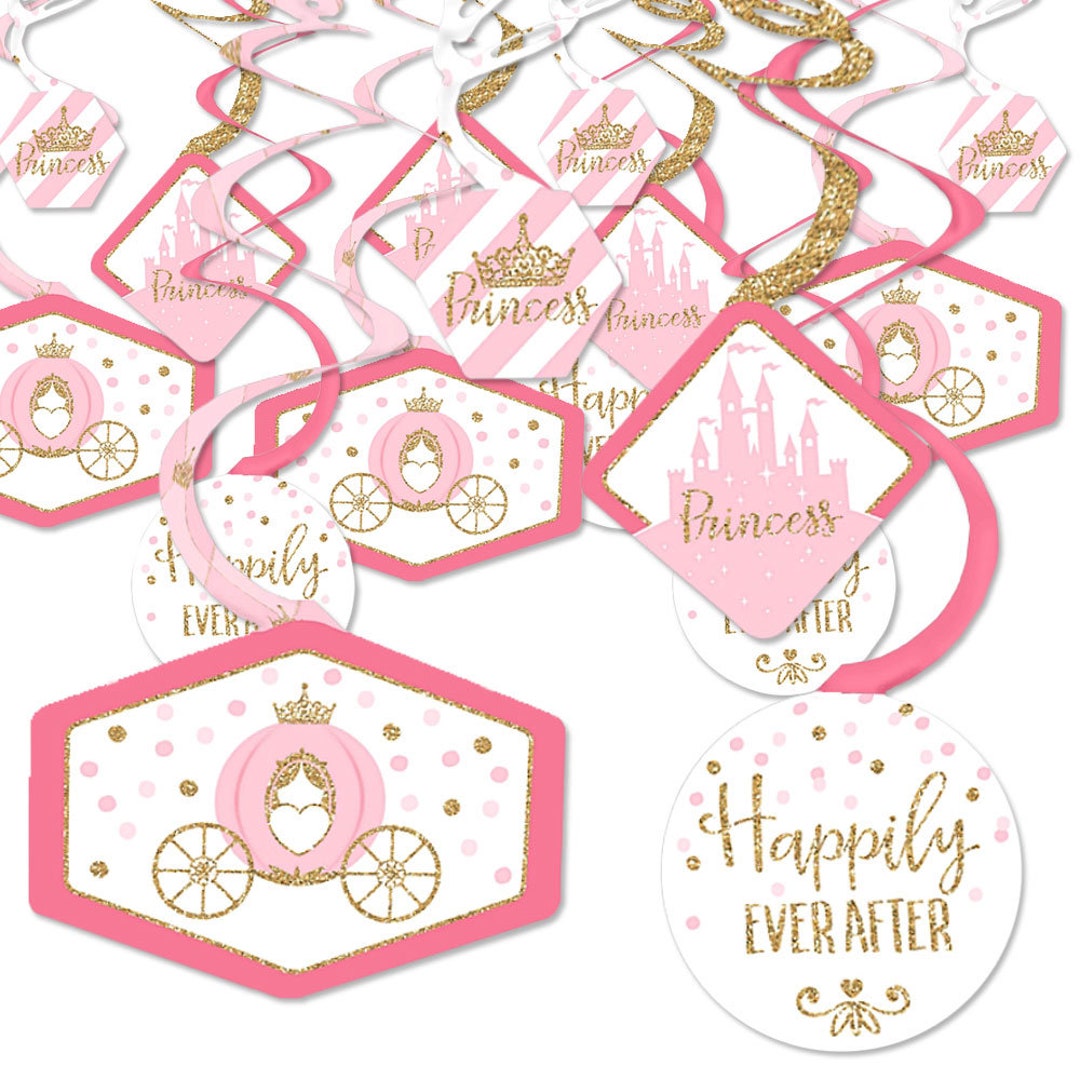Little Princess Crown Hanging Decorations - Hanging Party Supplies ...