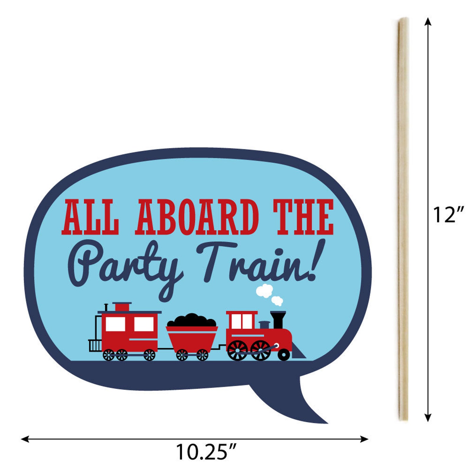 Funny Railroad Crossing Party Photo Booth Props Steam Train | Etsy